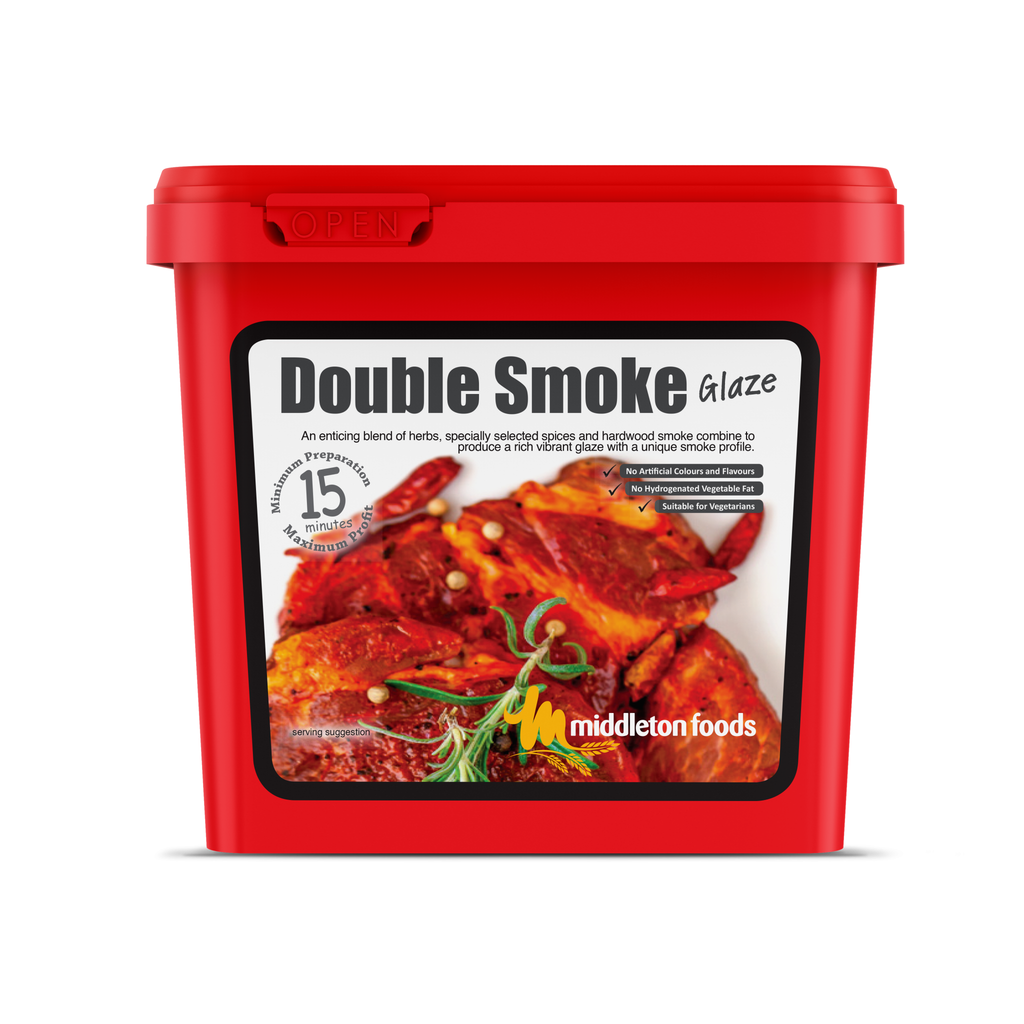 Double Smoke BBQ Barbeque Glaze 2.5kg - Middleton Foods