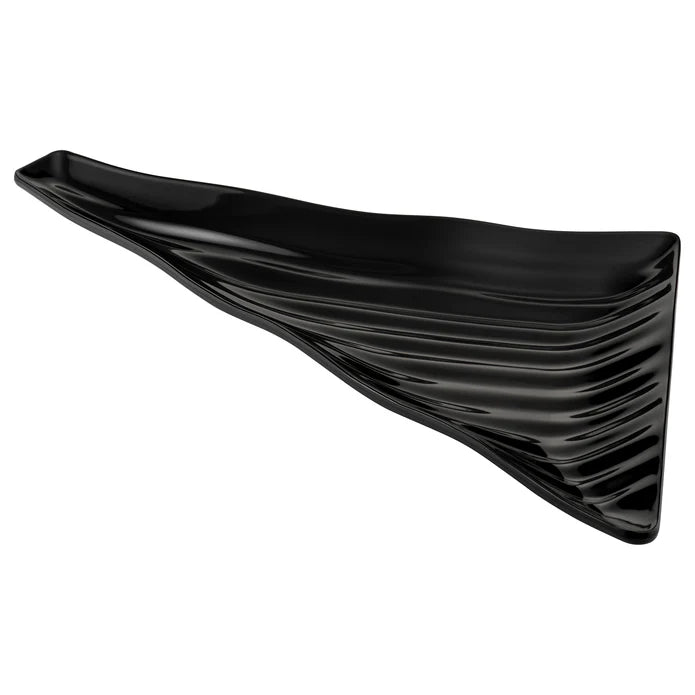 Dalebrook Melamine Curved Wavy Platter w/SF Right BLACK