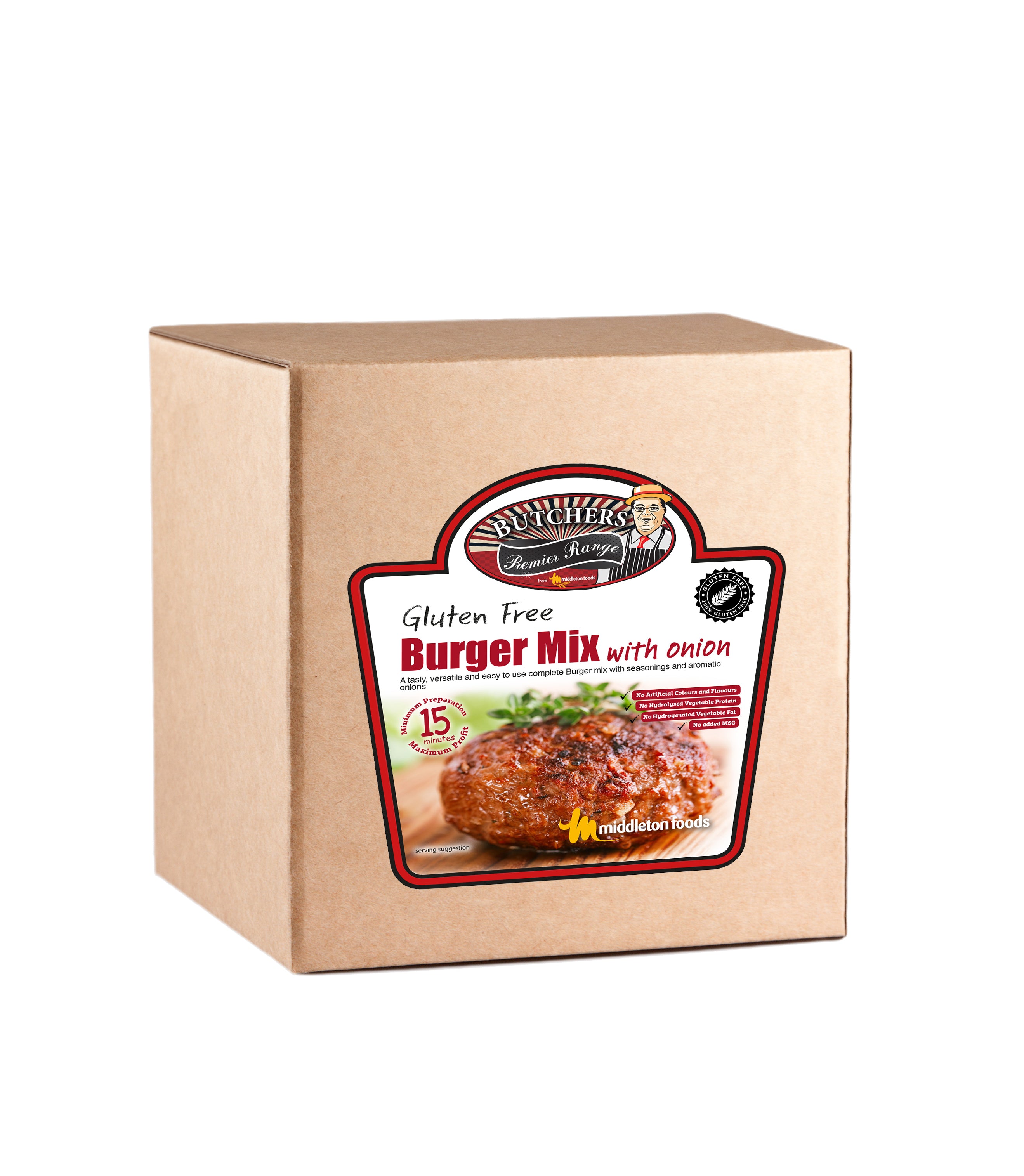 Middleton Foods GF Burger Mix (340g x 28 Per Box)